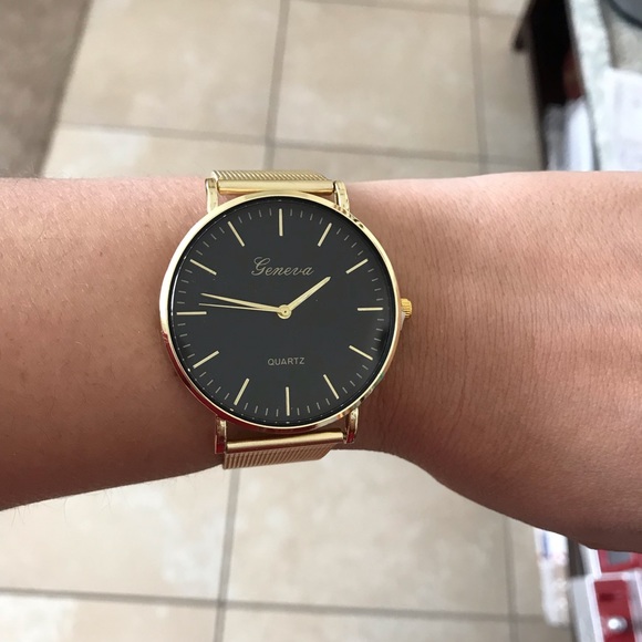 Accessories | New Gold And Black Watch | Poshmark